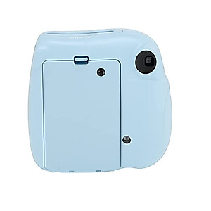 Fujifilm Instax Mini 7+ Camera, Easy to Operate, Portable, Handy Selfie Mirror, Polaroid Camera, Perfect for Beginners and Experts, Sleek and Stylish Design - Light Blue (Renewed)