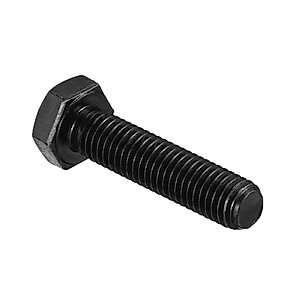 uxcell M10x45mm Hex Head Screw Bolts Fastener Grade 8.8 Carbon Steel Black 8pcs