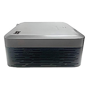 RCA RPJ138 Roku Smart Android Home Projector with Wi-Fi, Built in DVD Player, HD, LED, with RCA Stereo Audio Output, Grey