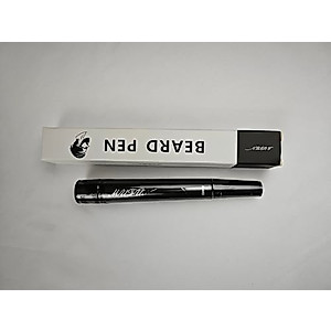 Beard Pencil Filler for Men - Sweat Proof, Water Resistance, Long Lasting & Natural Finish barber Pencil, Mustache Repair Shape (BLACK)