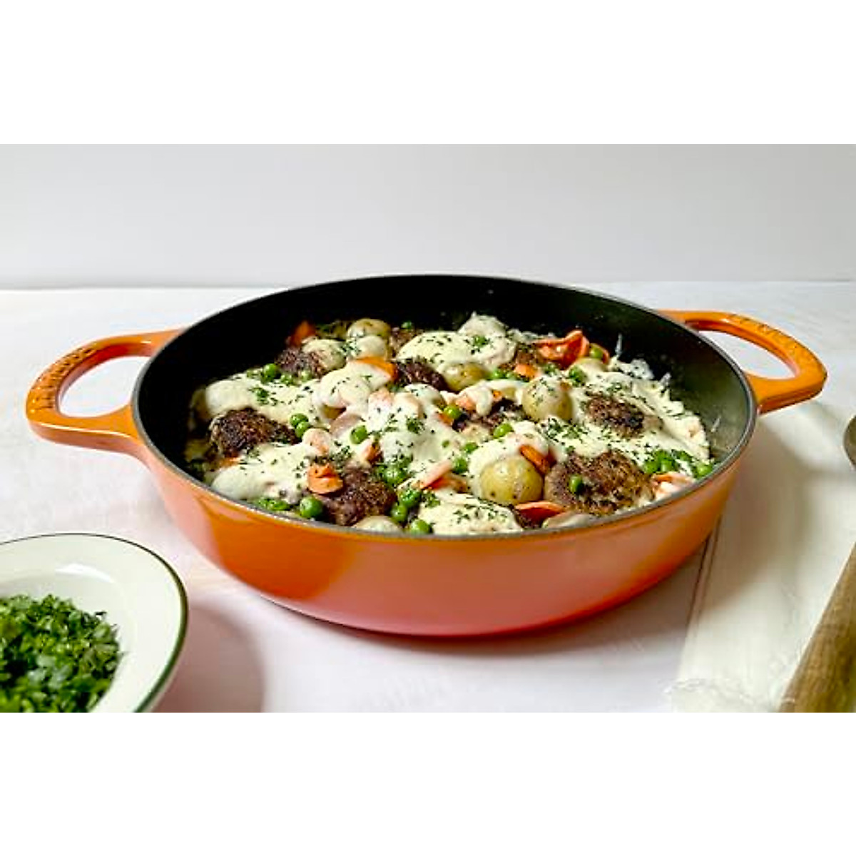 Le Creuset Signature Cast Iron Everyday Pan, 11", Sea Salt