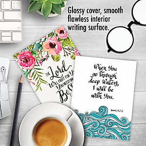 The Best Card Company - 10 Assorted Blank All Occasions Notecards Box Set 4 x 5.12 Inch w/Envelopes Bible Verse, Men, Women Variety Pack (10 Designs, 1 Each) - Holy Sentiments M2380OCB