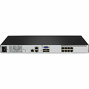 Vertiv Avocent AV3000 Rackmount KVM Over IP Switch, 8 Port KVM switches, Common Access Card (CAC), Local and Remote Access, Centralized Management, VGA, DisplayPort, DVI, HDMI, VGA Cable (AV3108-400)
