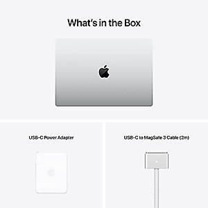 Apple 2021 MacBook Pro (16-inch, M1 Pro chip with 10‑core CPU and 16‑core GPU, 16GB RAM, 1TB SSD) - Silver