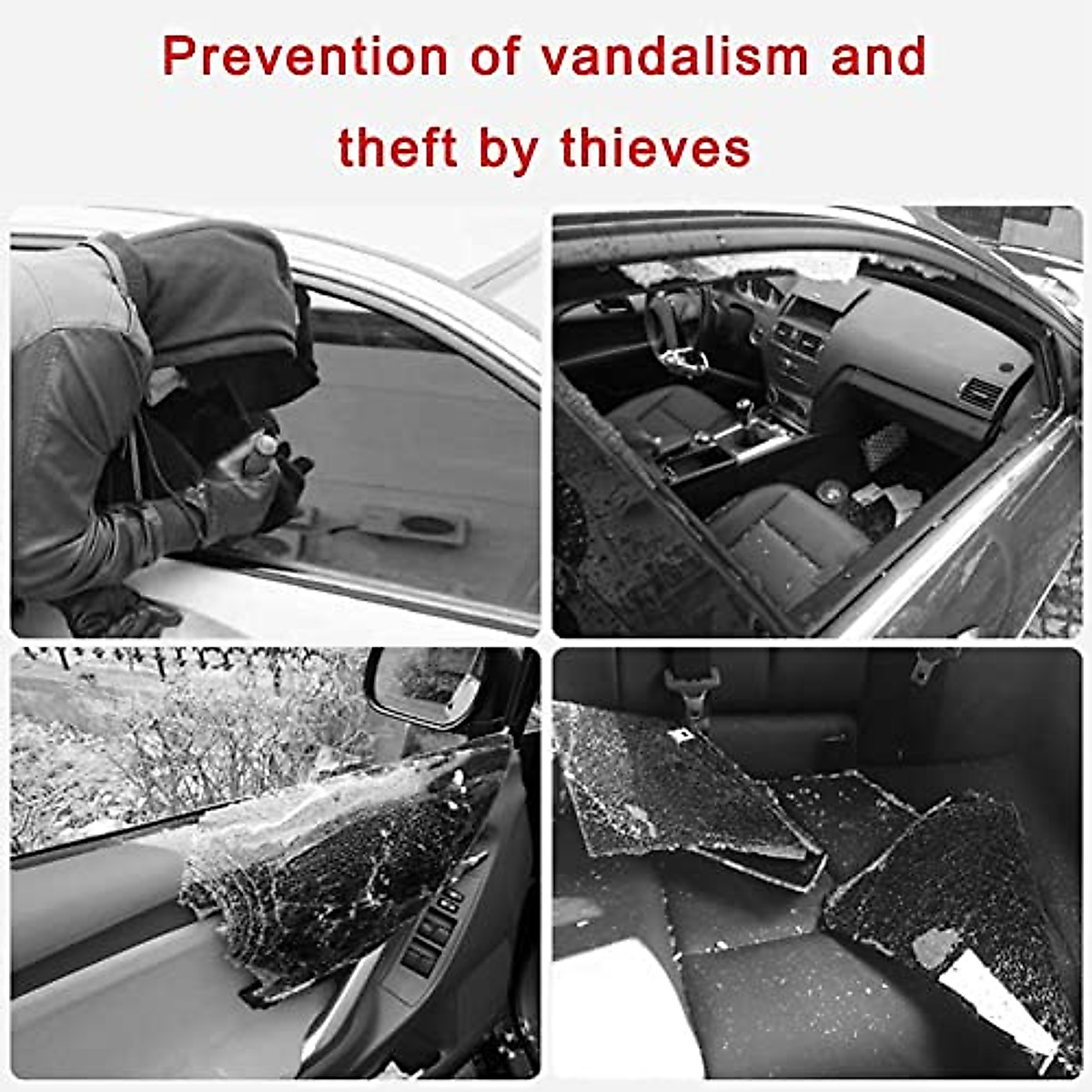 SXRC Car Solar Power Simulated Dummy Alarm Warning Anti-Theft LED Flashing Security Light,Car Anti-Theft Lights,Car Alarm Light with USB Port,Solar Powered Car Alarm System,Flash Strobe Light, Blue