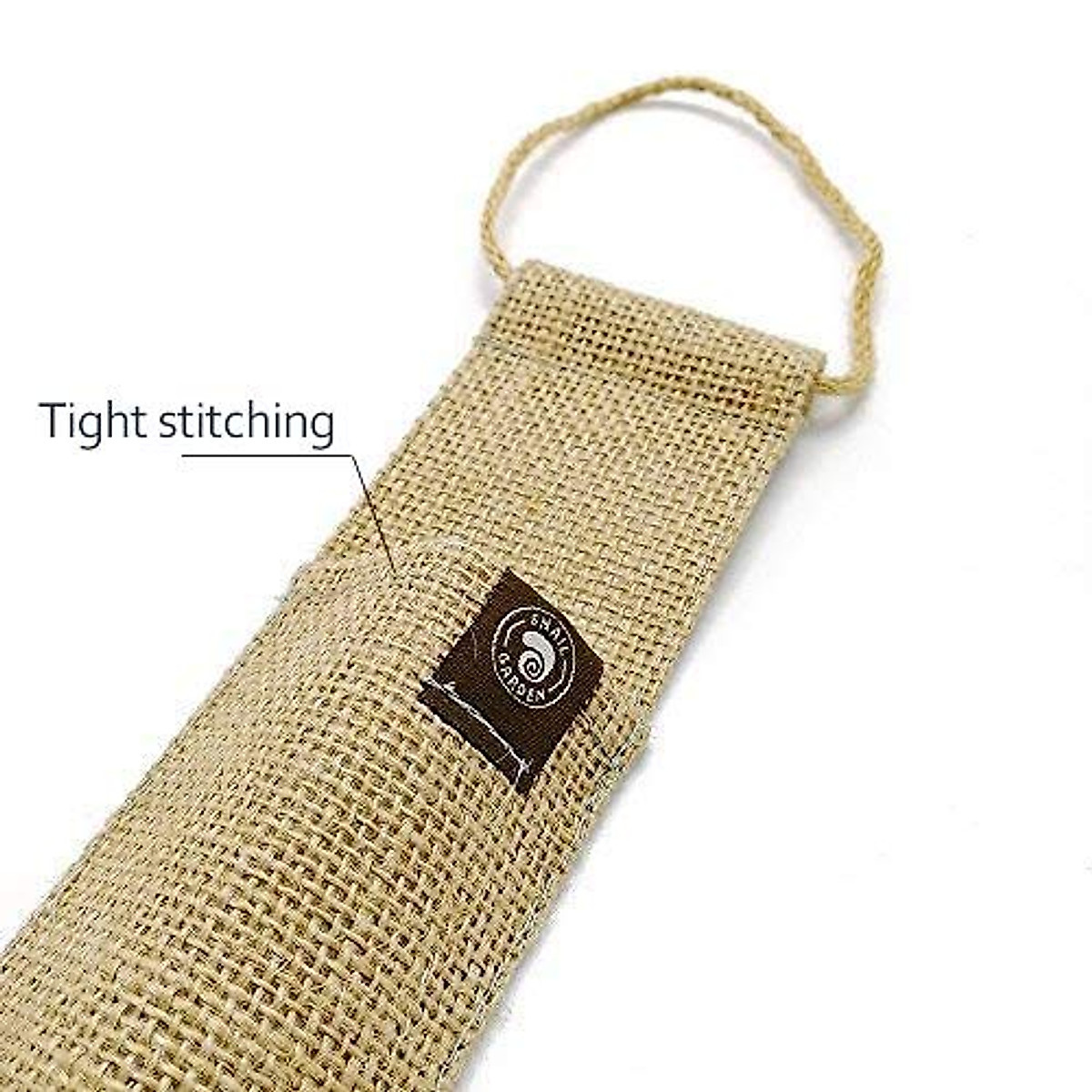 SNAIL GARDEN 2 Pack 12.5" H Wall Vases for Flowers, Wall Hanging Vase Fabric Wall Flower Vase Wall Decor for Living Room,Bedroom, Office and More(Burlap)