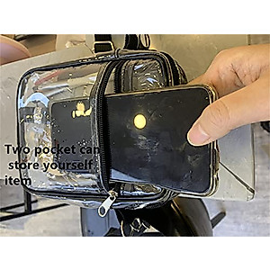 FASHLOVE Clear Purse Bag, Bag Tote Stadium Approved Clear Crossbody bag Sports Concerts Festivals