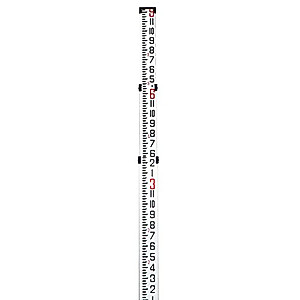 KEZERS 9 FT Dual Sided Aluminum Grade Rod - 8ths, 3 Section Telescopic Rod with Carrying Case