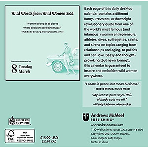 Wild Words from Wild Women 2022 Day-to-Day Calendar