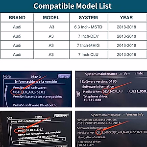 Ninetom Wireless CarPlay Android Auto Retrofit Kit for 2013-2018 Audi A3/S3, Carplay Module Receiver Box Support Navigation, Maps, Music, Mirroring, Camera