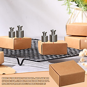 200 Pcs Small Kraft Paper Gift Boxes 2.16'' x 2.16'' x 0.98'' Bulk Gift Boxes with Lid Mini Bracelet Boxes for Jewelry Tiny Wrap Boxes Small Cardboard Boxes for Favor Ornaments Earring (Kraft Color)