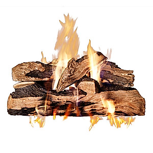 RealFyre Peterson 18" Split Oak Designer Plus Gas Logs Only No Burner