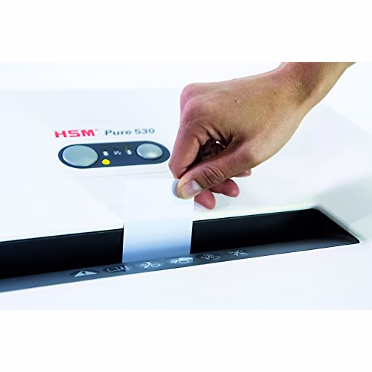 HSM Pure 530 Strip-Cut; shreds up to 30 sheets; 21-Gallon Capacity Continuous Operation Shredder