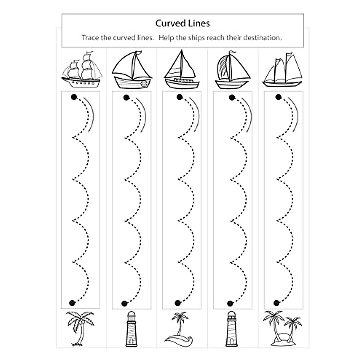 Pen Control Tracing Workbook for Kids: Learn to write patterns, lines, shapes to practice pencil control
