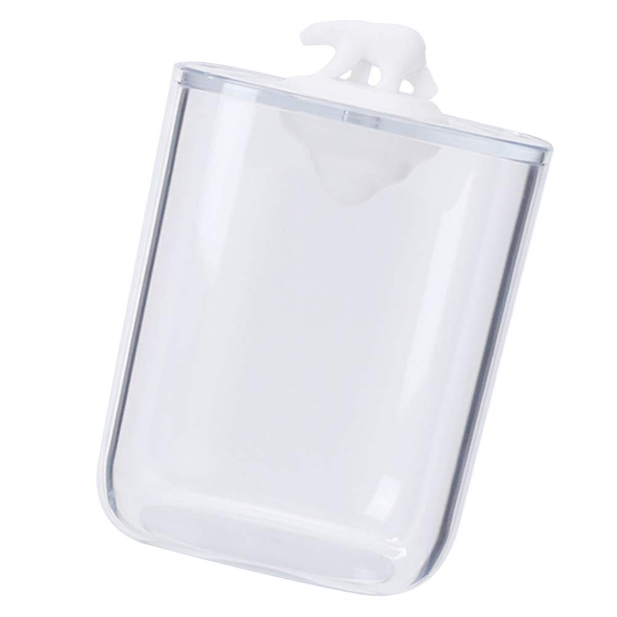 Cabilock Box Cotton Swab Makeup Ball Holder Cotton Pad Storage Cotton Pads Organizer Dispenser Swab Dispenser Container with Lid Cotton Pad Jar Clear Container Earth Tones Storage Rack