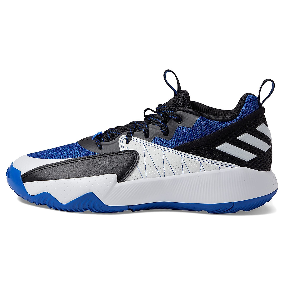 adidas Unisex Dame Certified Basketball Shoe, Team Royal Blue/White/Black, 15 US Men