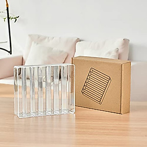 WECHENG Eyeshadow Palette Makeup Organizer, BPA Free 7 Section Divided Vanity Organize Holder for Drawer and Bathroom Counte Modern Cosmetics Storage (7.48" x 6.22" x 1.77")