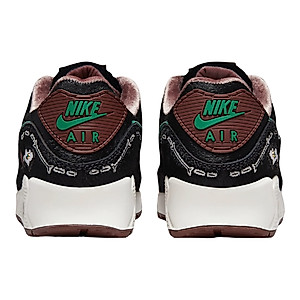 Nike Women's Air Max 9 Shoe, Black/Green Noise-sail, 7.5