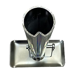 Class A Customs | TJFP-LZ-01 | Trailer Tongue Jack Exteded Reach Zinc Plated Foot Pad (2000lb Capacity) | for Campers RV and Cargo Trailers Tongue Mounted Jack