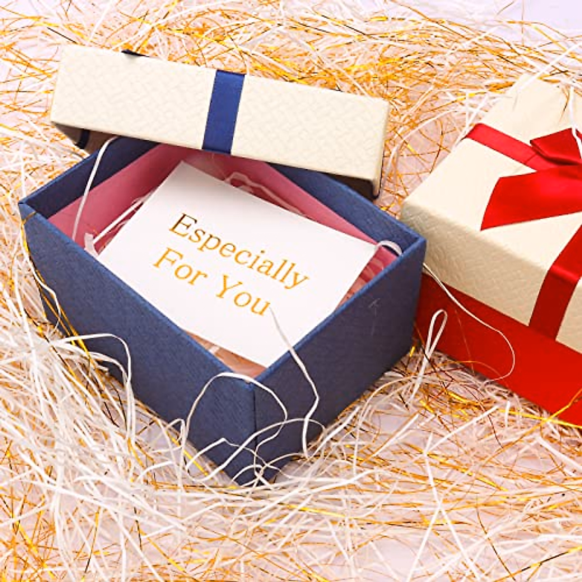 Zwish 1LB Basket Filler Iridescent Film PP Hamper Shreds Paper Shredded Crinkle Confetti for fo Gift Basket, Bags Packaging Filling-White & Gold