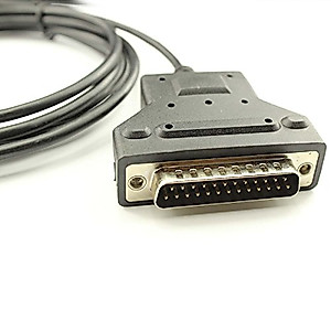 Usangreen Silabs CP2102 USB RS232 Serial Printer Adapter Cable to DB25 for Bar Code Printer Scanner (180CM)