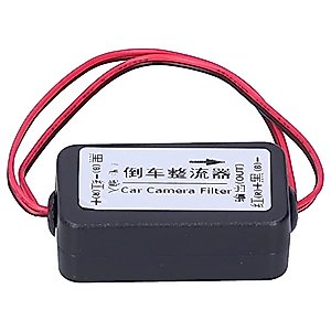 Backup Camera Rectifier, 12V DC Car Rearview Camera Power Relay Capacitor Filter Reverse Camera Rectifier Voltage Regulator
