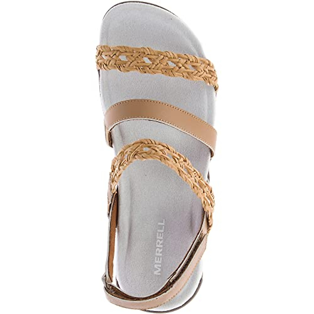 Merrell Women's Terran Braid Slingback Sandal, TAN, 10