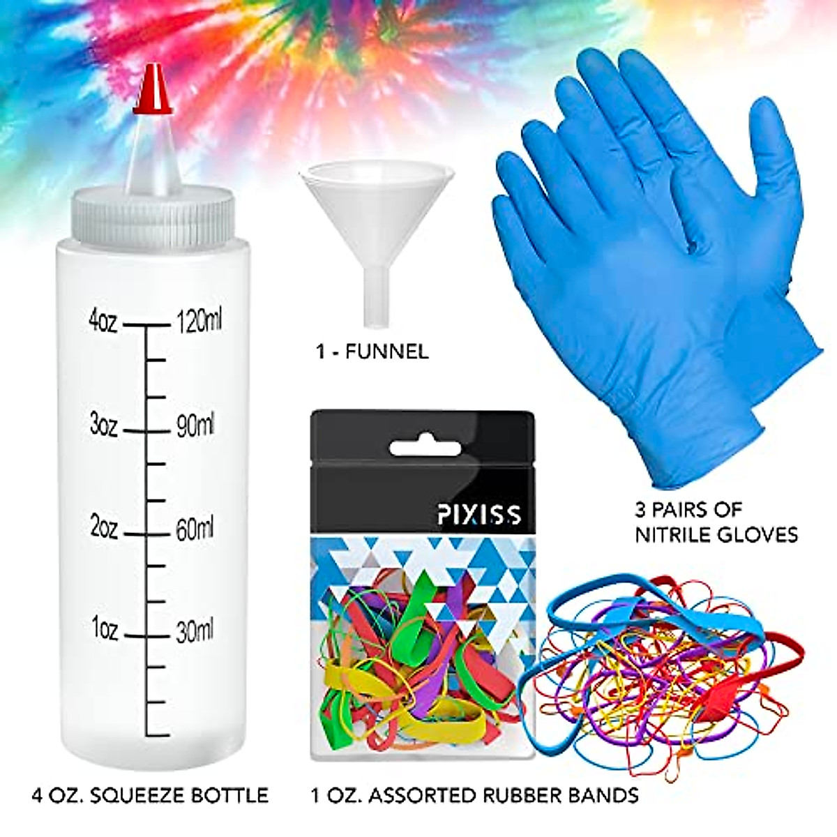 Synthetic Rit Dye More Liquid Fabric Dye - Ultimate Synthetic Rit Dye Accessories Kit - Wide Selection of Colors - 7 Ounces - Sapphire Blue