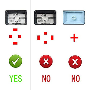 yue Performance Gaming keycaps Replacement for Romer-G Switch Logitech G310 G413 G613 G810 K840 G910 Mechanical Keyboard (Bump 12 Keys, Black)