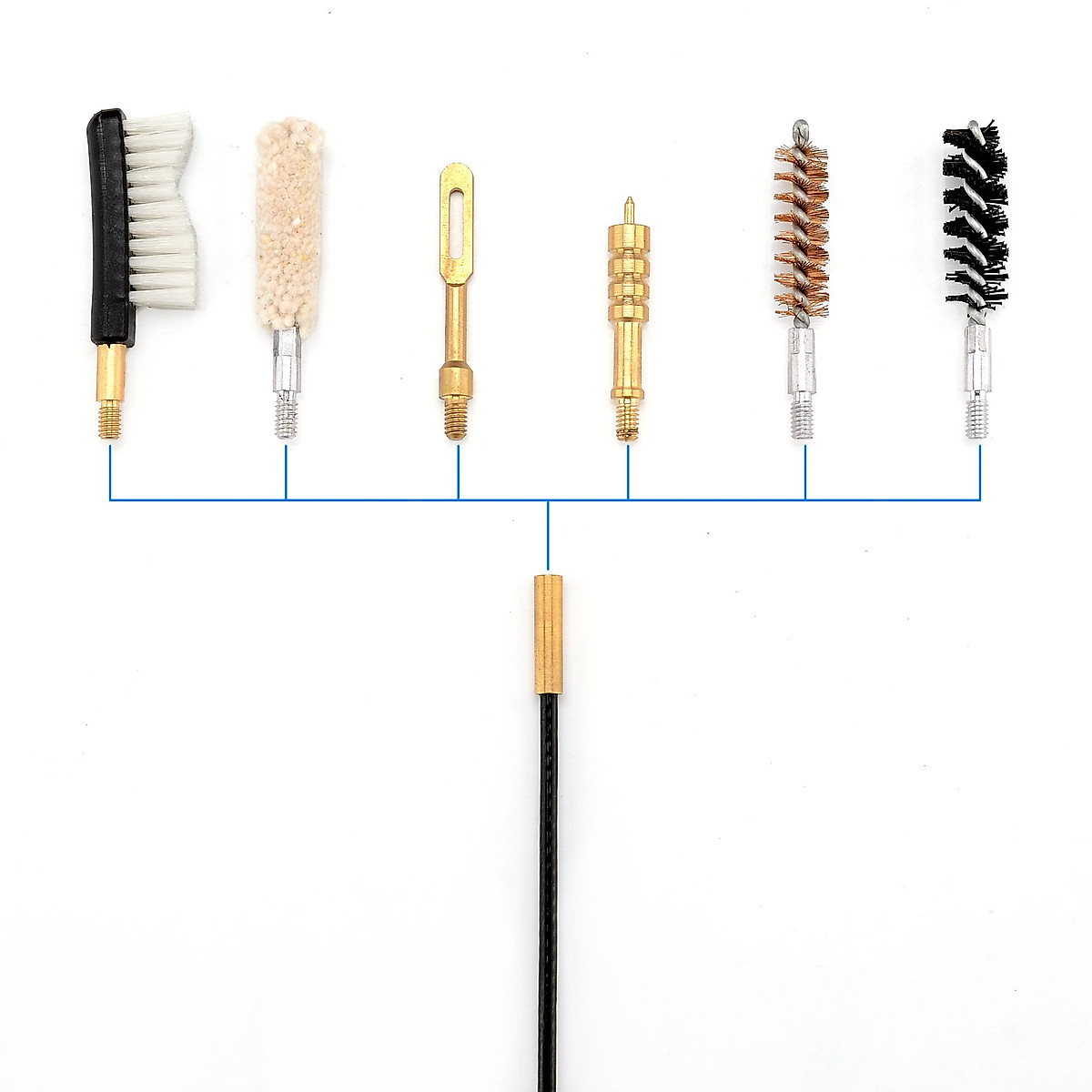 Raiseek Handgun Cleaning kit .357 Caliber Gun Cleaning Kit 9mm Pistol Cleaning Kit Bore Brush and Jag