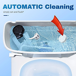 ✅ 𝗩𝗮𝗰𝗽𝗹𝘂𝘀 Toilet Bowl Cleaner Tablets 12 PACK, Automatic Toilet Bowl Cleaners with Bleach, Durable Toilet Tank Cleaners with Sustained-Release Technology, Household Toilet Cleaners with Easy Operation