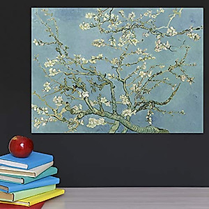 PalaceLearning Vincent Van Gogh Almond Blossom Poster Print - 1890 - Fine Art Wall Decor (18" x 24", Laminated)