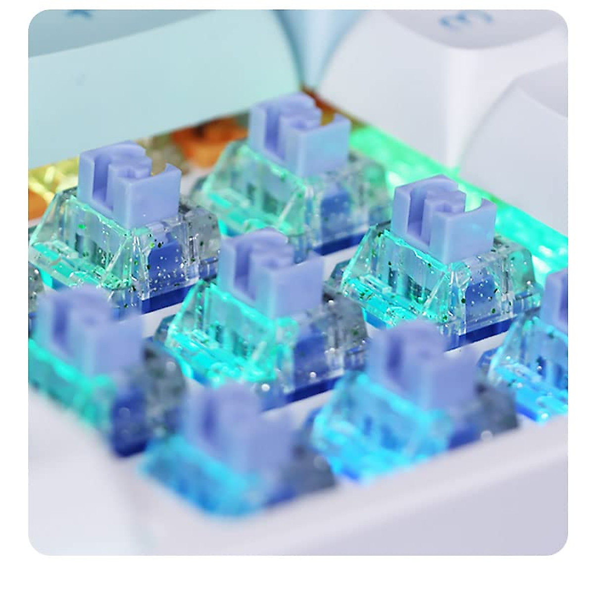 KAILH Starry Sky Switch Box 5 Pin Mechanical Switches High Transparency for Gaming Keyboard Linear (10pcs)