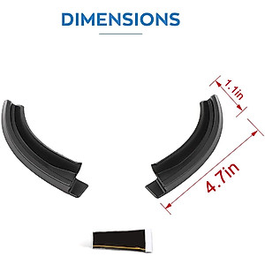 RT-TCZ Hardtop Roof Rainwater Diverter Guard Slot Gutter Extension Accessories for 2018 2019 2020 2021 2022 2023 Jeep Wrangler JL JLU Gladiator JT, 2PCS