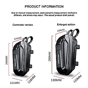 WILD MAN Hard Shell Rainproof Scooter Storage Bag for Kick Scooters Folding Bike Electric Scooter Self Balancing Scooters(3L,TS8)