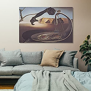 Surrealism Oil Painting Poster Salvador Dali The Sublime Moment Decorative Poster Home Decor Poster Wall Art Hanging Picture Print Bedroom Decorative Painting Posters Room Aesthetic 20x30inch(50x75cm)