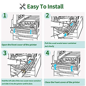 WorkPlus 008R13061 Compatible Waste Toner Container for WorkCentre 7830, 7835, 7845, 7855, 7970, 7425, 7428, 7435, 7525, 7530, 7535, 7545, 7556,Phaser 7500/7800 Waste Toner Container