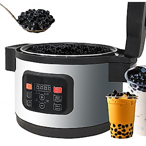 Mvckyi Commercial Pearl Cooker Tapioca Cooker, 12L Tapioca Maker Automatic Non-Stick Pearl Maker with Button Panel, Bubble Tea Cooker for Tea Sago Pearl Milk Tea