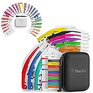 Nursing Badge Reference Cards (Inverted) and Scrub Pocket Cheat Sheet Bundle - 26 Badge Cards and 106 Pocket Nursing Cheat Sheets