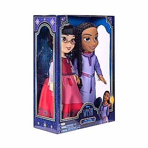 Disney's Wish Asha & Dahlia Dolls Best Friends Pack, 14 Inches Tall, Each with Movie Authentic Outfits and Accessories