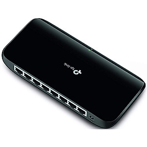 TP-Link Deco Whole Home Mesh WiFi System (M5) & 8 Port Gigabit Ethernet Network Switch | Ethernet Splitter | Plug-and-Play | Traffic Optimization | Unmanaged (TL-SG1008D)
