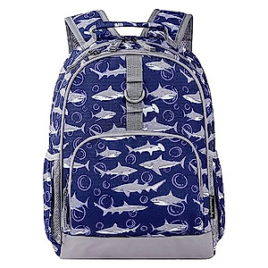 Choco Mocha 17inch Shark Backpack + Lunch Bag