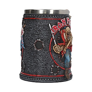 Nemesis Now Iron Maiden Tankard Mug 14cm Black, 600 milliliters