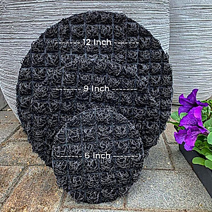 Drain Smart 6” 5-Pack 3D Mesh Drainage Discs - Perfect for Indoor/Outdoor Potted Plants | Container Gardening | Plant Pot Liner Minimize Root Rot | Made in The USA