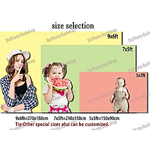 DePhoto Red Christmas Photo Backdrop Santa's Toy Shop Candy Cane in Snow World Xmas Family Holiday Party Banner Photography Background Supplies Decor Studio Prop PGT673F 15X10ft