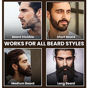 RUBAB MEN Travel Friendly Nylon Bristle Beard Brush for Men | Tame your Beard like a King!
