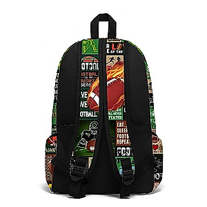 Rovozar Football Backpack 17 Inch Sport Laptop Backpack For Adult Men Large Football Bags for Travel Hiking Camping Daypack