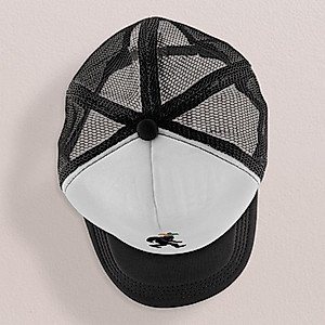 ThisWear Mardi Gras Party Favors Mardi Gras Sasquatch Trucker Hat Black