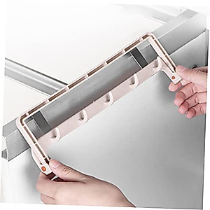 Zerodeko 2 Pcs Dish Towel Rack Wall Mounted Towel Rack Cabinet Towel Holder Kitchen Rail Rack Over Cupboard Towel Rack Door Towel Hanger Punch Free Hook Board Stainless Steel Hook Drawer