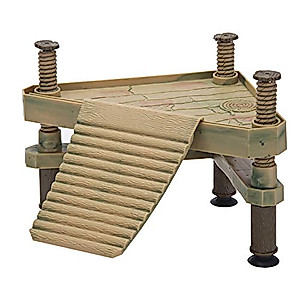 Penn-Plax Reptology Floating Turtle Pier and Basking Platform – Decorative, Functional, and Naturally Inspired – Small Size (Model Number: REP602)